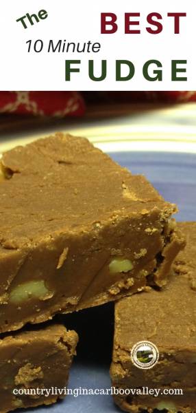 Fantasy Fudge Recipe (10 Minute Fudge) - Country Living in a Cariboo Valley